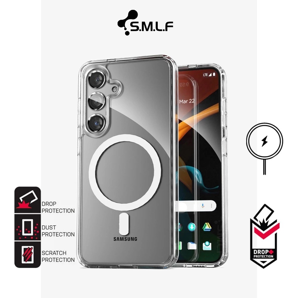 Jual Case Samsung S24 Fe Silikon Clear Bening Magsave Ring Soft Casing ...