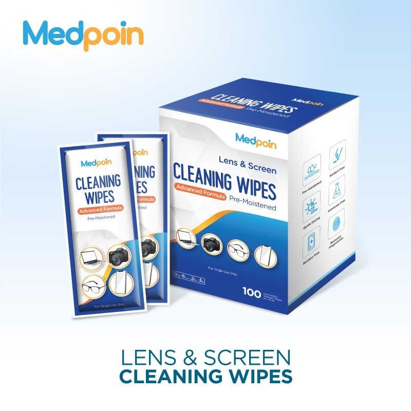 Jual Medpoin - Lens & Screen Cleaning Wipes Box Large (100 Individual ...