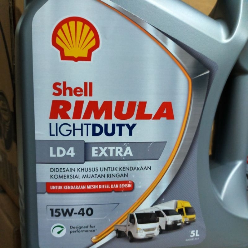 Jual New Shell Rimula LD4 extra Diesel dan bensin 15w-40 5L (pengganti ...