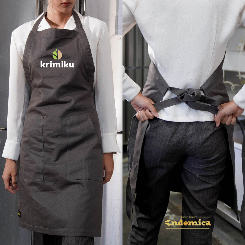 Jual Apron/Celemek Chef Koki Apron Barista Celemek Cafe Full Cotton 100 ...
