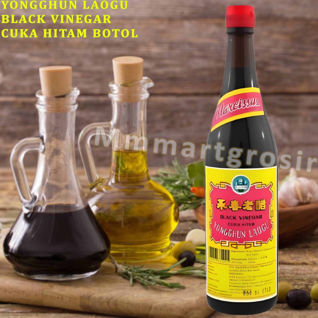 Jual Yongghun Laogu / Black Vinegar / Cuka Hitam Botol / 640ml | Shopee ...