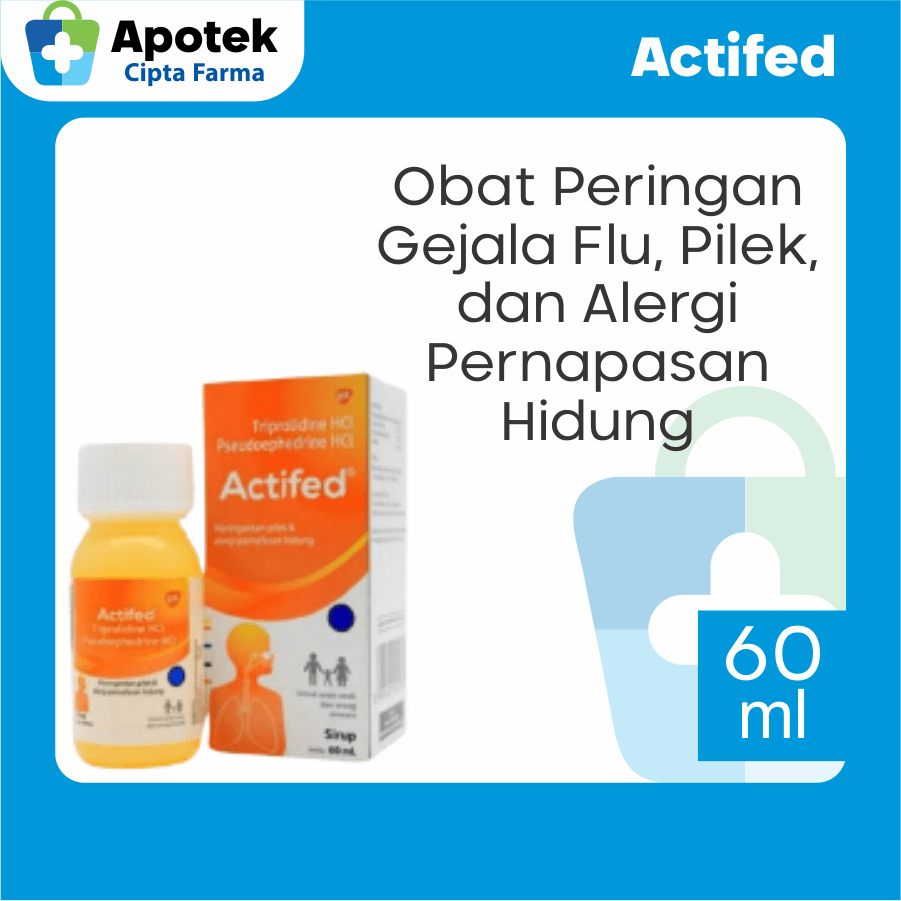 Jual Actifed Actived Pseudoephedrine Hci Obat Pilek Flu Hidung ...