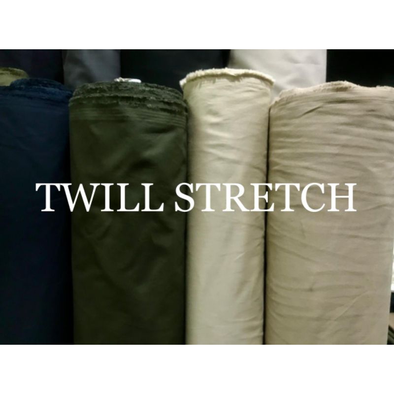 Jual Bahan Kain Katun Chinos Twill Strecth Bahan Twill Melar | Shopee ...