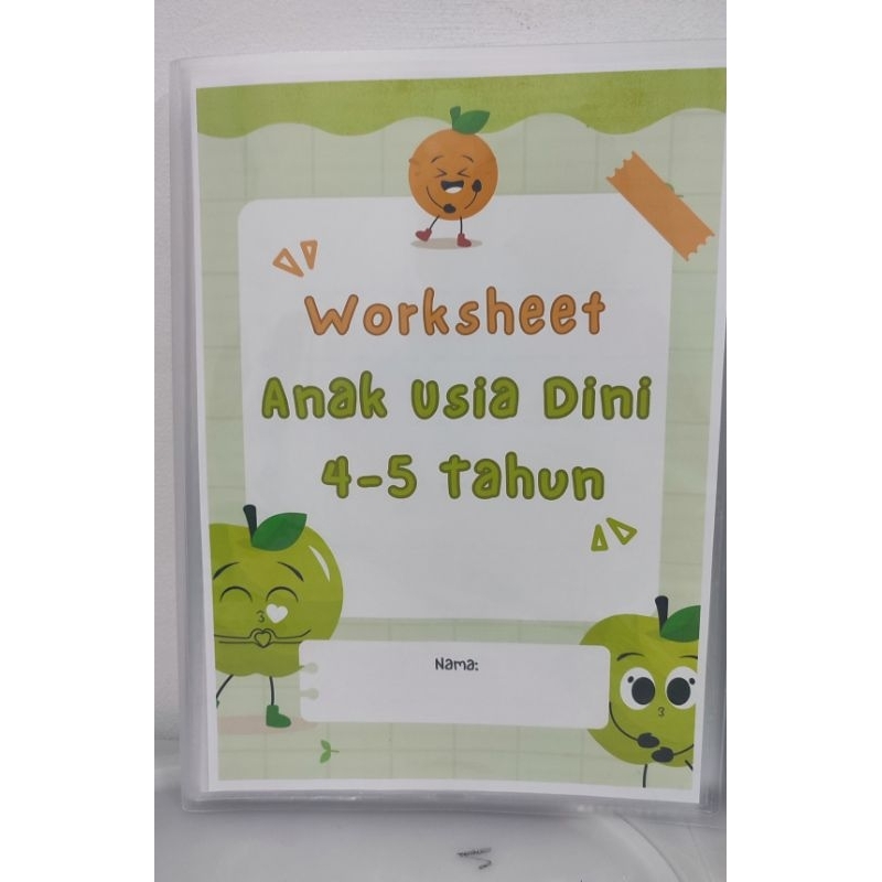 Jual Worksheet anak usia dini anak TK 40 halaman kertas A4 | Shopee ...