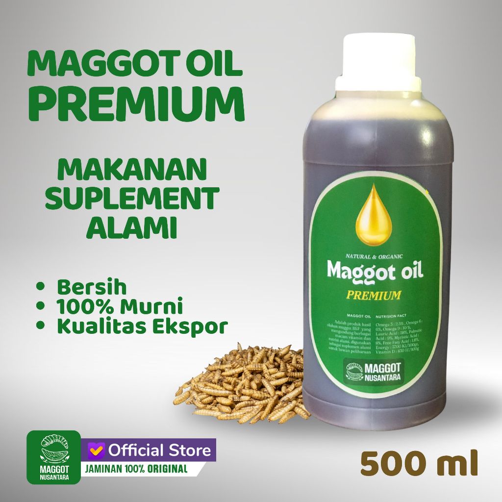 Jual Minyak Maggot BSF 500ml - Maggot BSF Oil - Maggot Nusantara ...