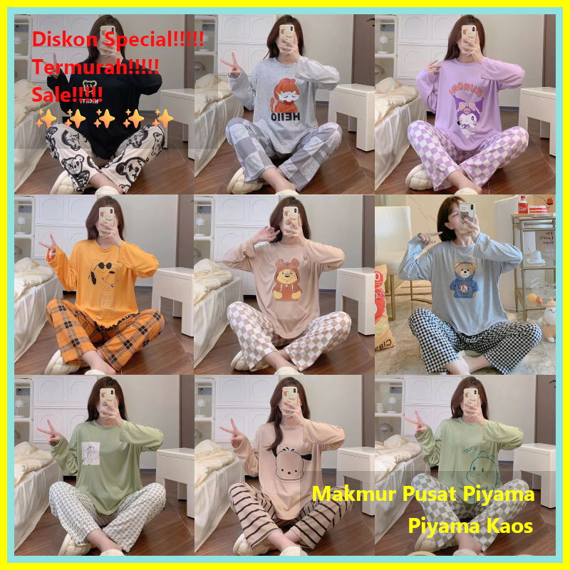 Jual Makmur Pusat Piyama MPP P378 (M02/MX02) Piyama Lotso Piyama Wanita ...