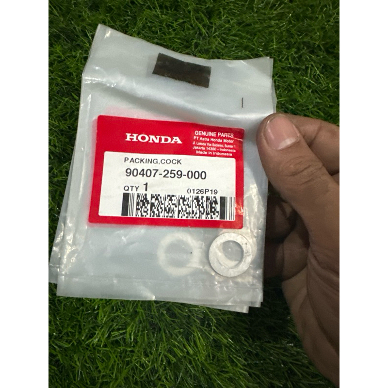 Jual Ring Aluminium Tap Oli Ukuran Standar Baut 17 Packing Cock Honda ...