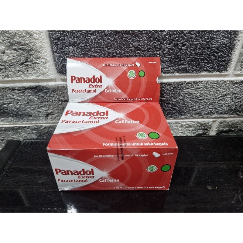 Jual PANADOL EXTRA MERAH STRIP ISI 10 KAPLET - Obat Nyeri Kepala ...