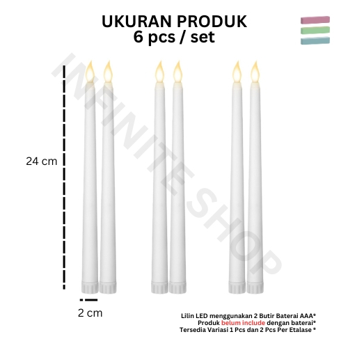 Jual Satuan Lilin LED - Lilin Panjang Lampu Elektrik Lilin - Lilin ...