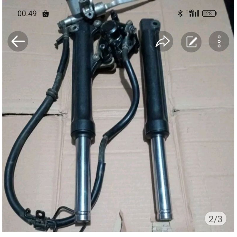 Jual sokbreker depan 1 set master rem Yamaha Mio sporty PNP vino soul karbu original cabutan ...