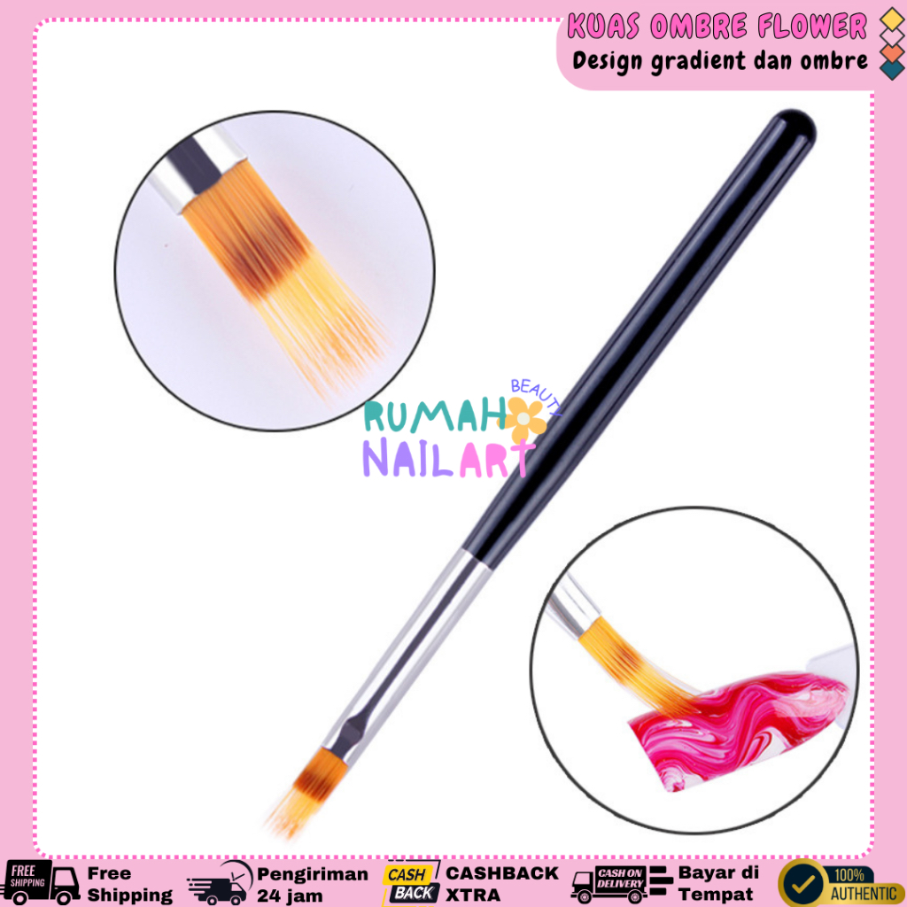 Jual BRUSH FLOWER Drawing Pen Kuas Gradient Effect Nail Art / Gradasi ...