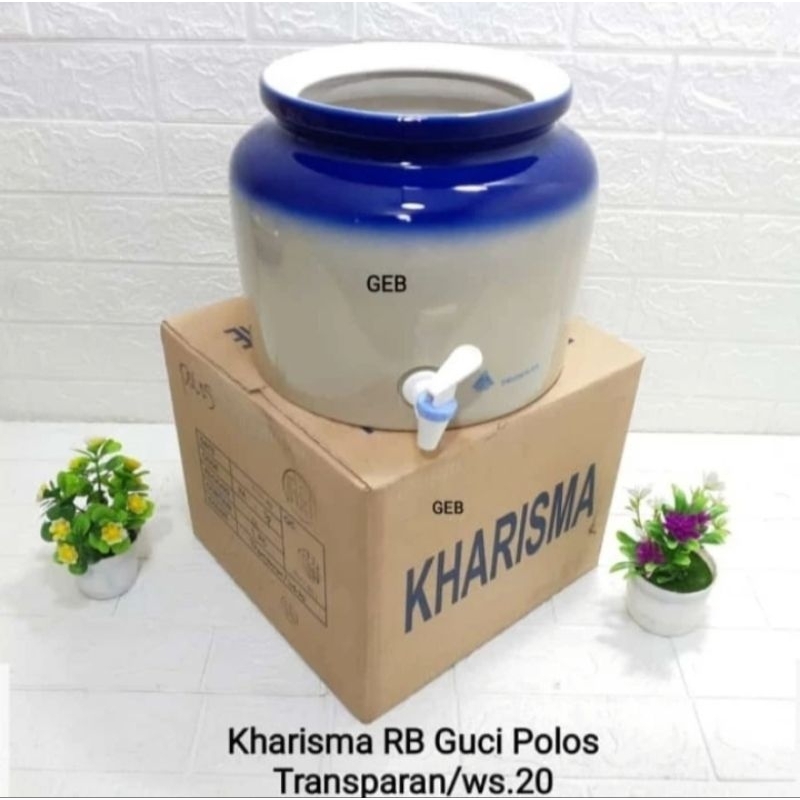 Jual GUCI GALON KERAMIK BERMOTIF/ KEDUDUKAN GALON ADA KRAN Batam ...