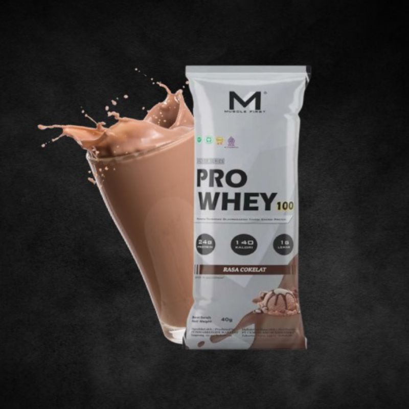 Jual Muscle First Pro Whey 100 1 Sachet 1 Serving Suplemen Whey Protein ...