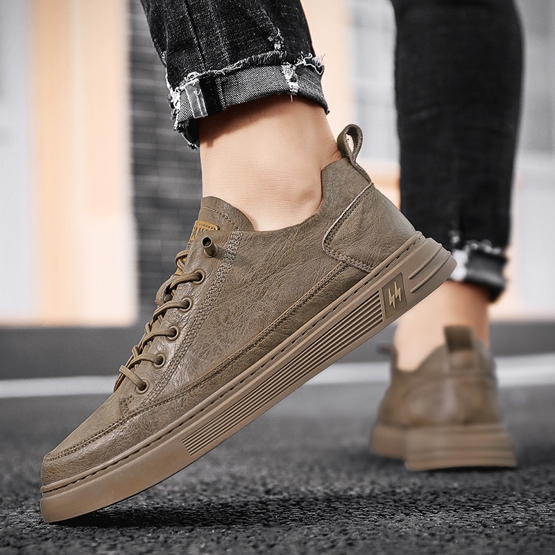 Jual Sepatu sneakers model kulit terbaru VERIO BR-567 sepatu hitam ...