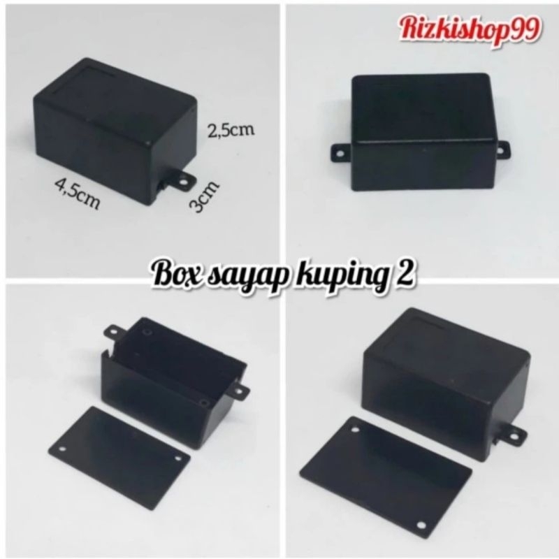 Jual Box plastik hitam 2 kuping ( 1 pak isi 100pcs ) | Shopee Indonesia