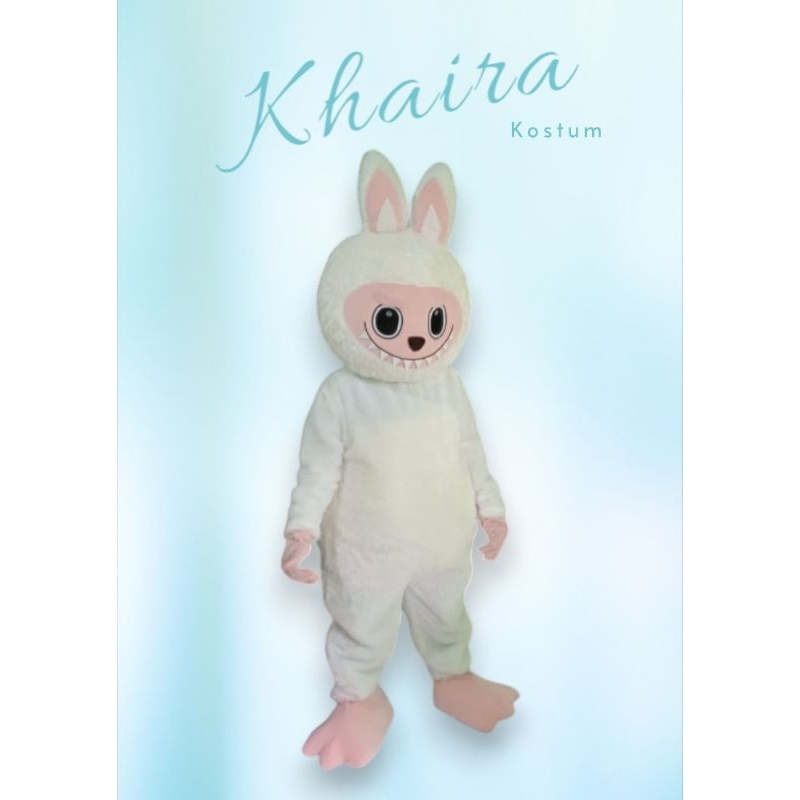 Jual Kostum Badut Labubu Warna putih | Shopee Indonesia