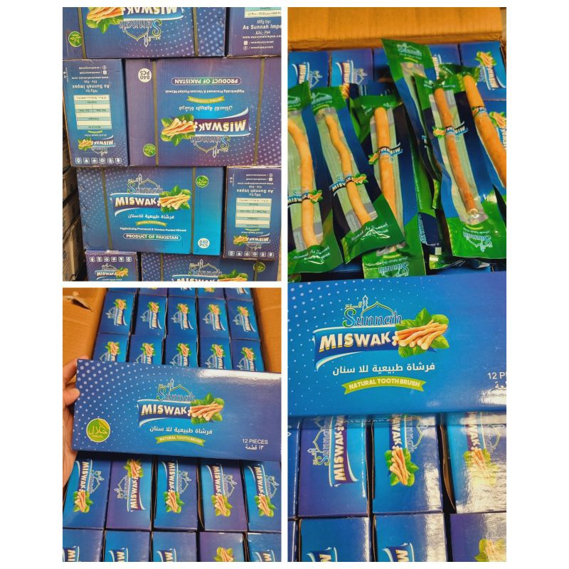 Jual Siwak Miswak Sunnah Natural Per Box 1 Lusin isi 12pcs | Shopee ...