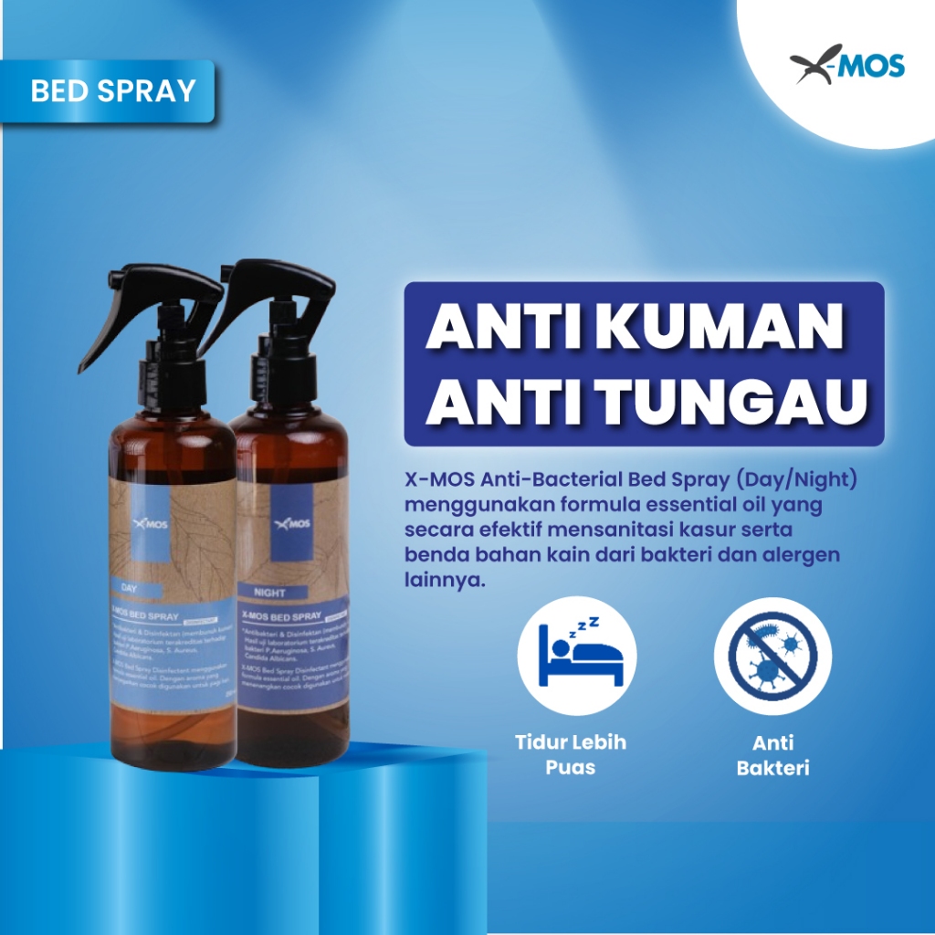 Jual XMOS Bed Linen Spray Anti Bakteri 100 ML Disinfektan Cleaning ...