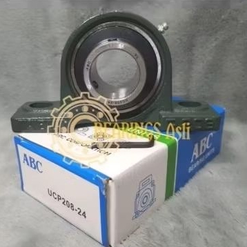 Jual UCP 208 as 40mm PILLOW BLOCK UCP208-24 as 1½ inchi 38.1mm merk ABC | Shopee Indonesia