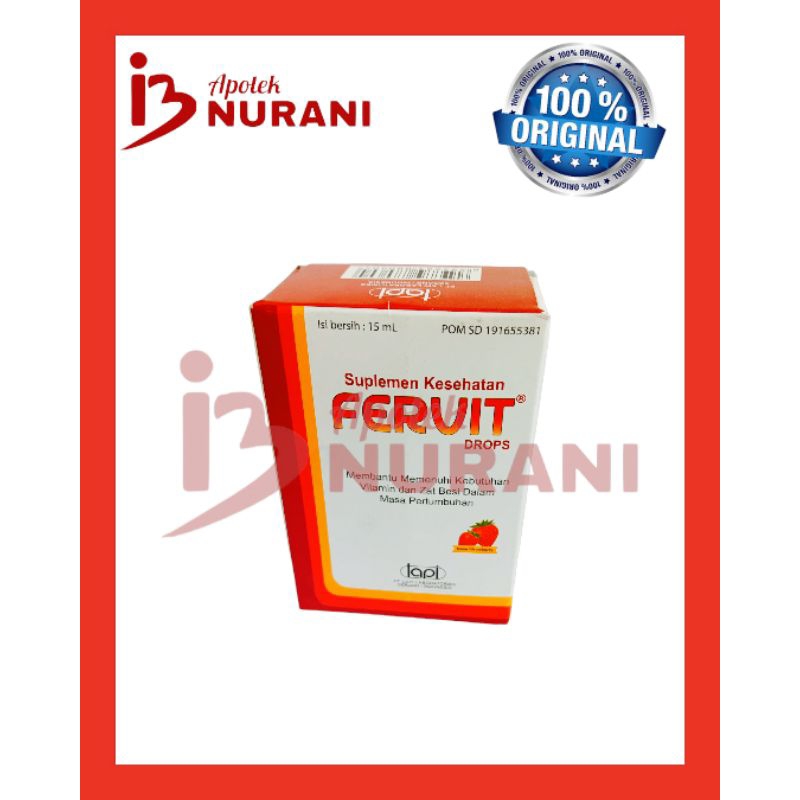 Jual FERVIT DROP UNTUK KEBUTUHAN ZAT BESI DAN PENAMBAH DARAH BAYI ...
