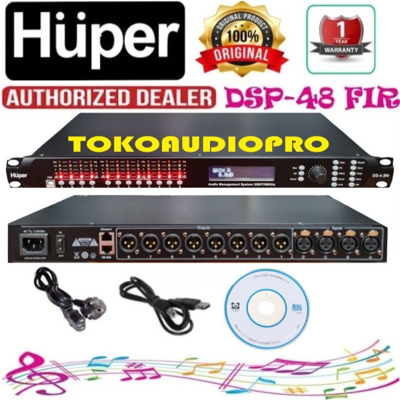 Jual DLMS Huper DSP48Fir 4 in 8 Out Speaker Management Huper DSp-48 Fir DLMS | Shopee Indonesia