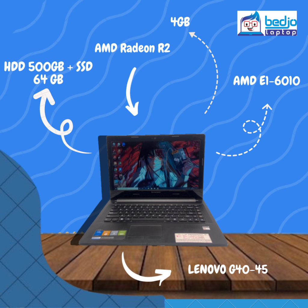 Jual TERMEWAH, jual lenovo, LENOVO G40-45, laptop second, laptop murah ...