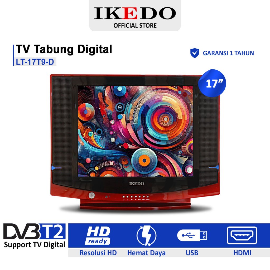 Jual IKEDO TV Tabung Digital 17 inch LT-17T9-D | Shopee Indonesia