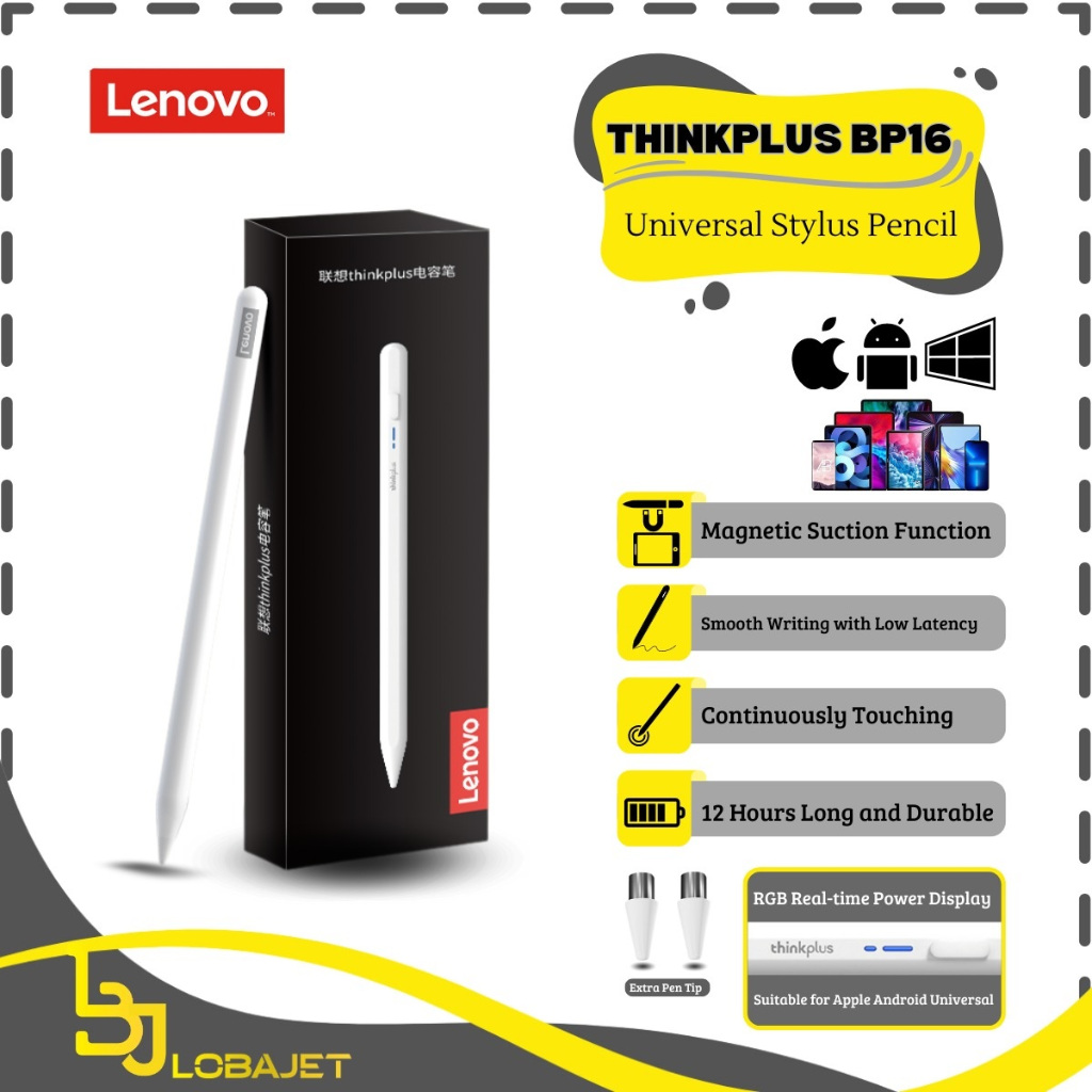 Jual LENOVO THINKPLUS BP16 - Universal Capacitive Stylus Pencil for ...