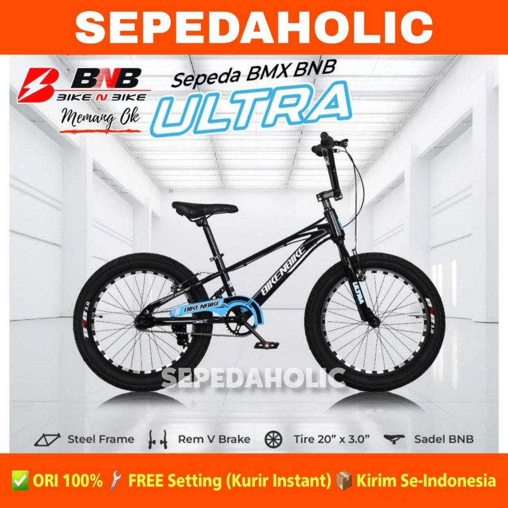 Jual Sepeda Anak Laki BMX BNB ULTRA Ban Jumbo 3.0 Ukuran 20 Inch Usia 8 ...