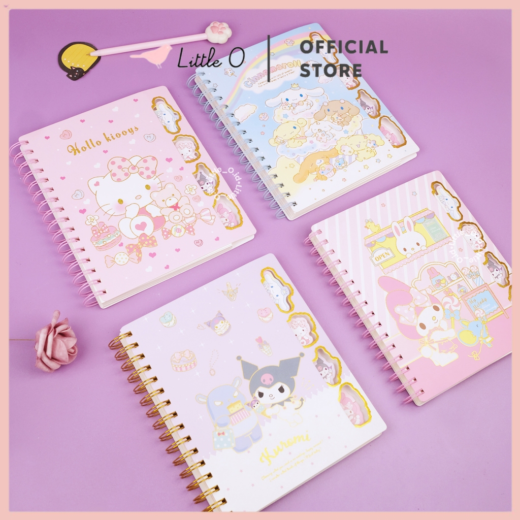 Jual Notebook Sanrio Buku Diary Binder Book Sanrio Buku Spiral A5 Hard ...