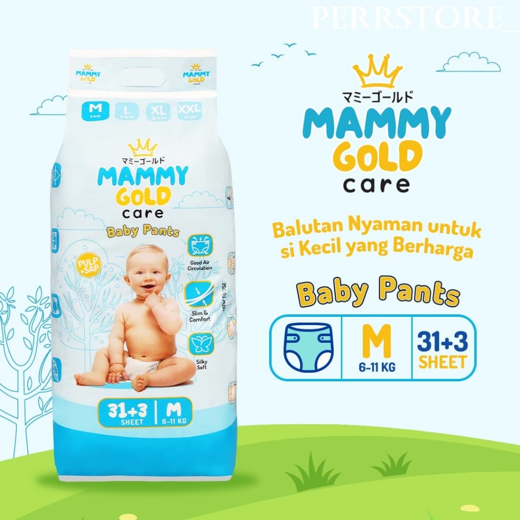 Jual PAMPERS BAYI MAMMY GOLD | PAMPERS BAYI UKURAN M | POPOK MURAH ...