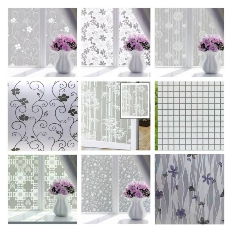 Jual Sticker Kaca / Sundblast Motif Untuk Kaca Jendela Pintu Rumah ...
