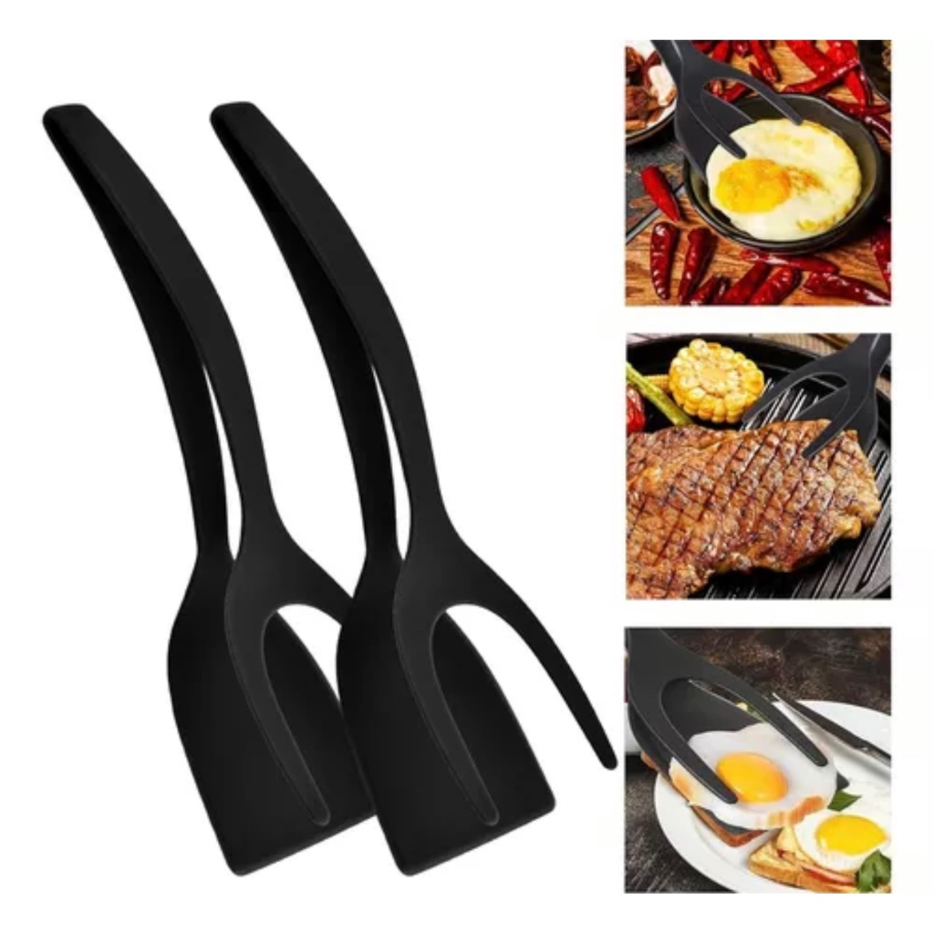 Jual Spatula Capitan 2 In 1 Spatula Capit Telor Roti Daging Multi ...