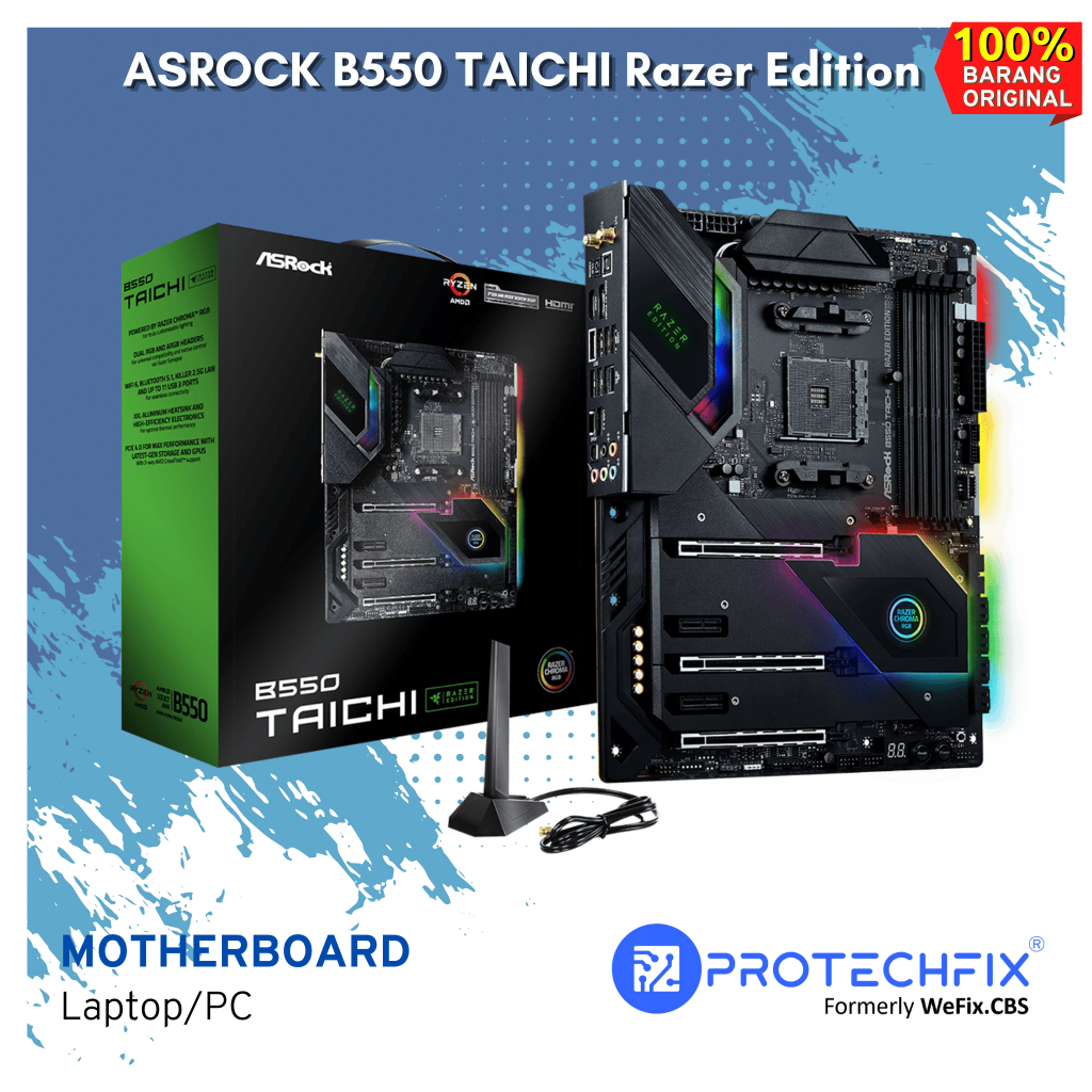 Jual Motherboard ASROCK B550 TAICHI Razer Edition | Shopee Indonesia