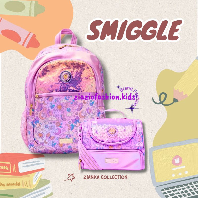 Jual SMIGGLE SET BACKPACK TAS SMIGGLE SUN MOON | Shopee Indonesia