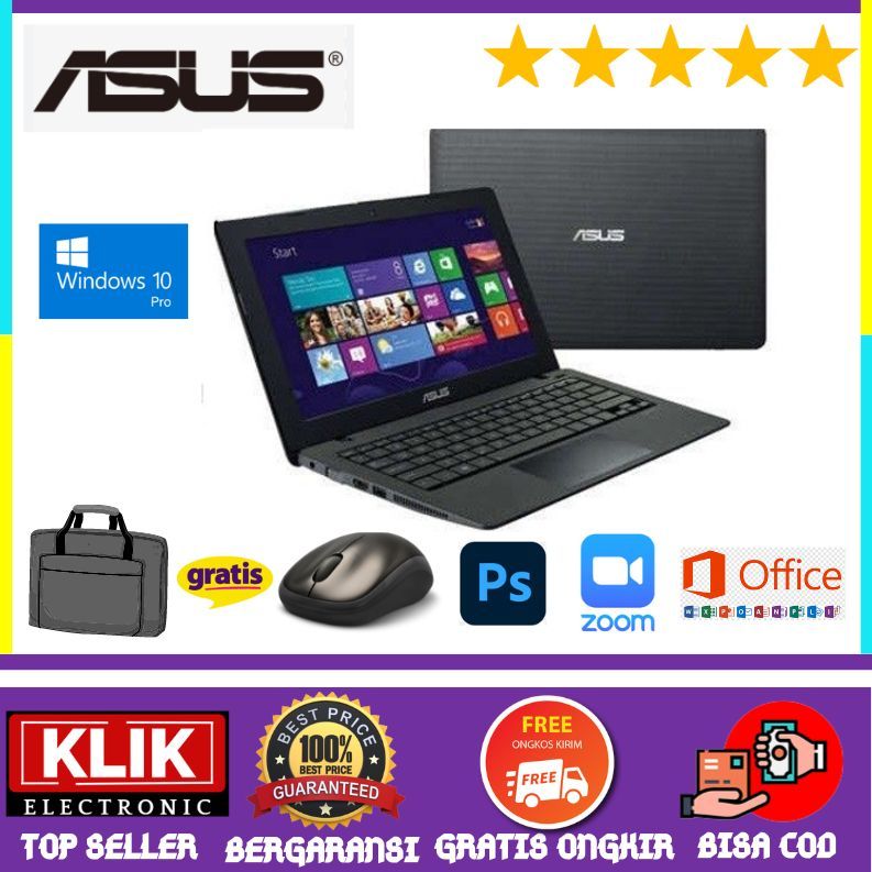 Jual TERMURAH!! LAPTOP/NOTEBOOK ASUS X200 /RAM 2gb - 500gb / WIN10 ...