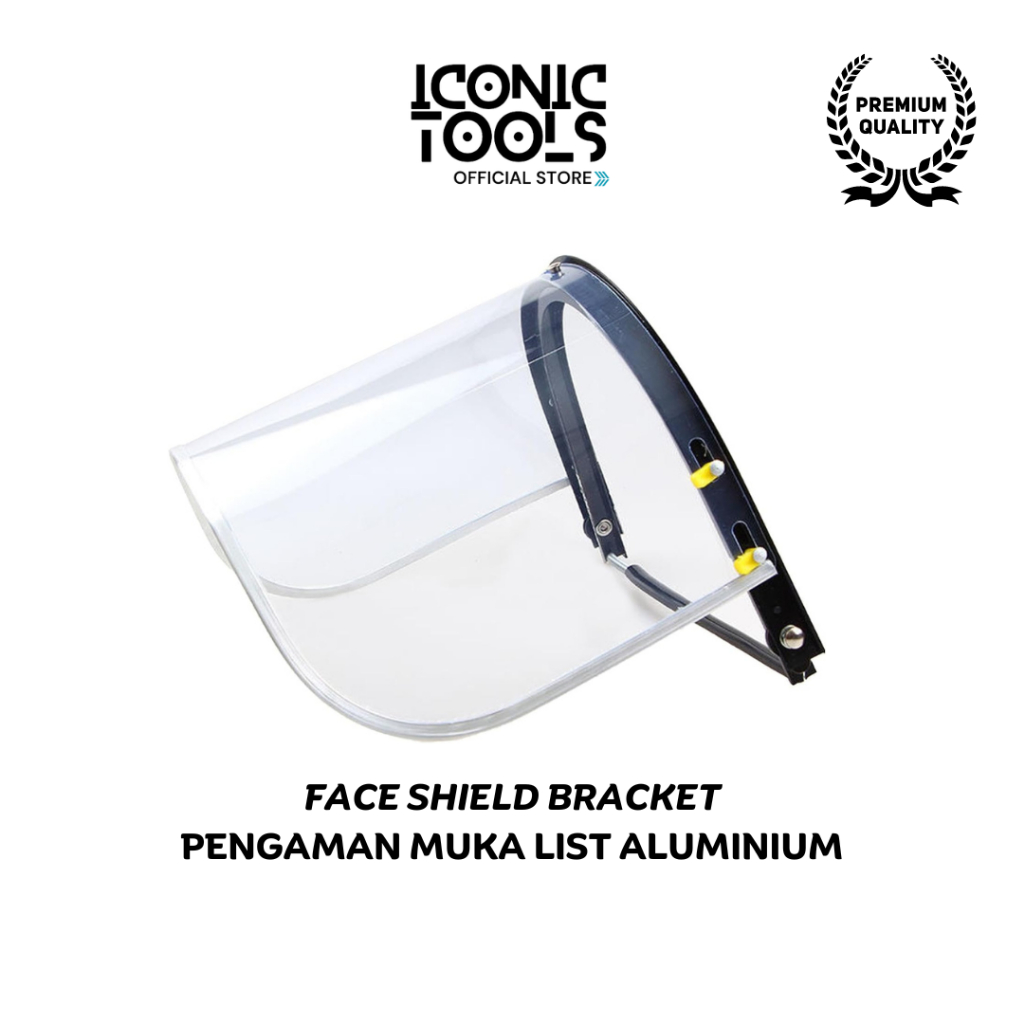 Jual Face Shield Helm Proyek Bracket Visor PVC Face Shield Medis ...