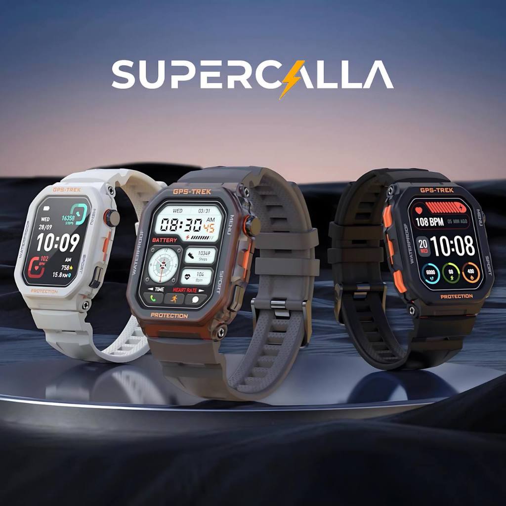 Jual Supercalla FT61 GPS Positioning Waterproof Smartwatch Sports ...