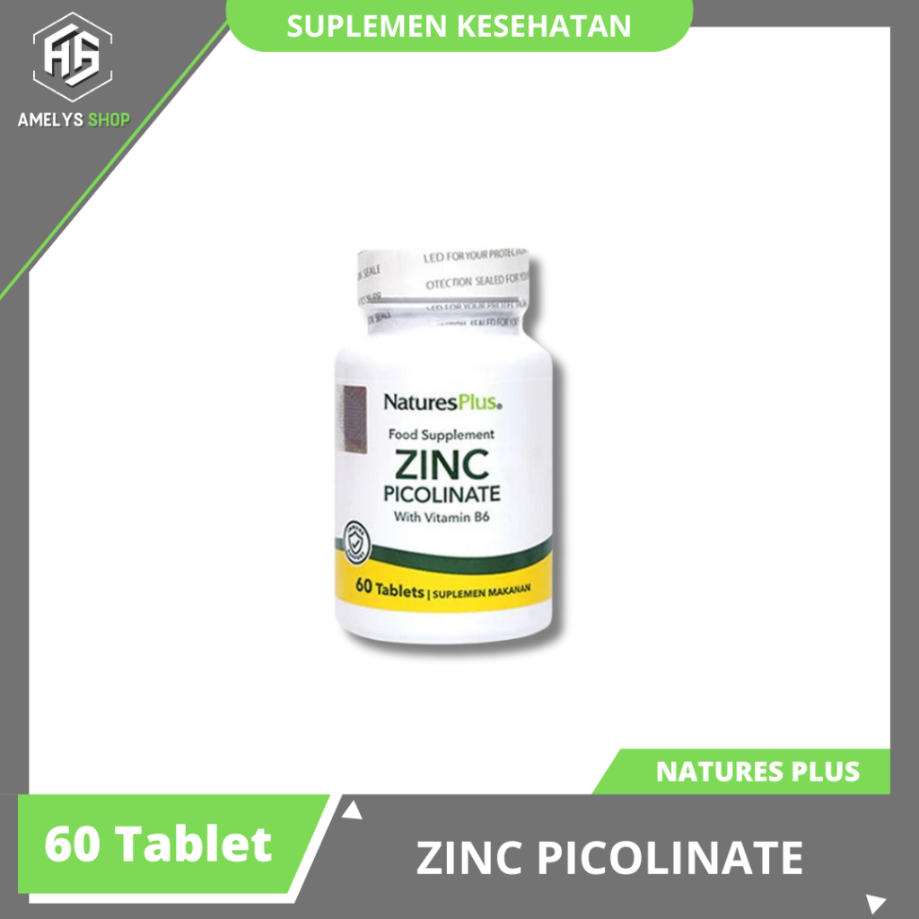 Jual Natures Plus - Zinc Picolinate isi 60 tablet | Shopee Indonesia