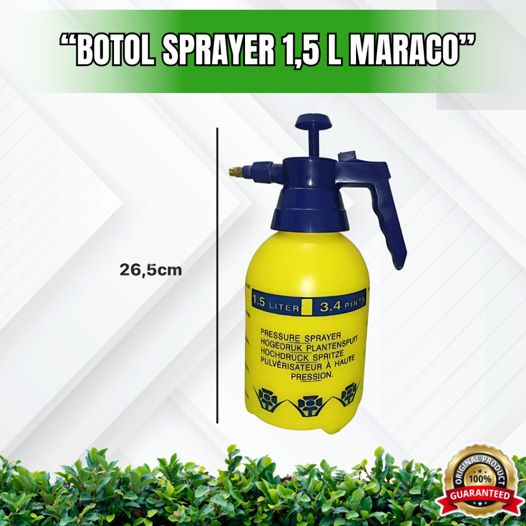 Jual BOTOL 1,5L MARACO STD KUNING ( BOTOL SPRAYER 1.5LITER 1500ML ...