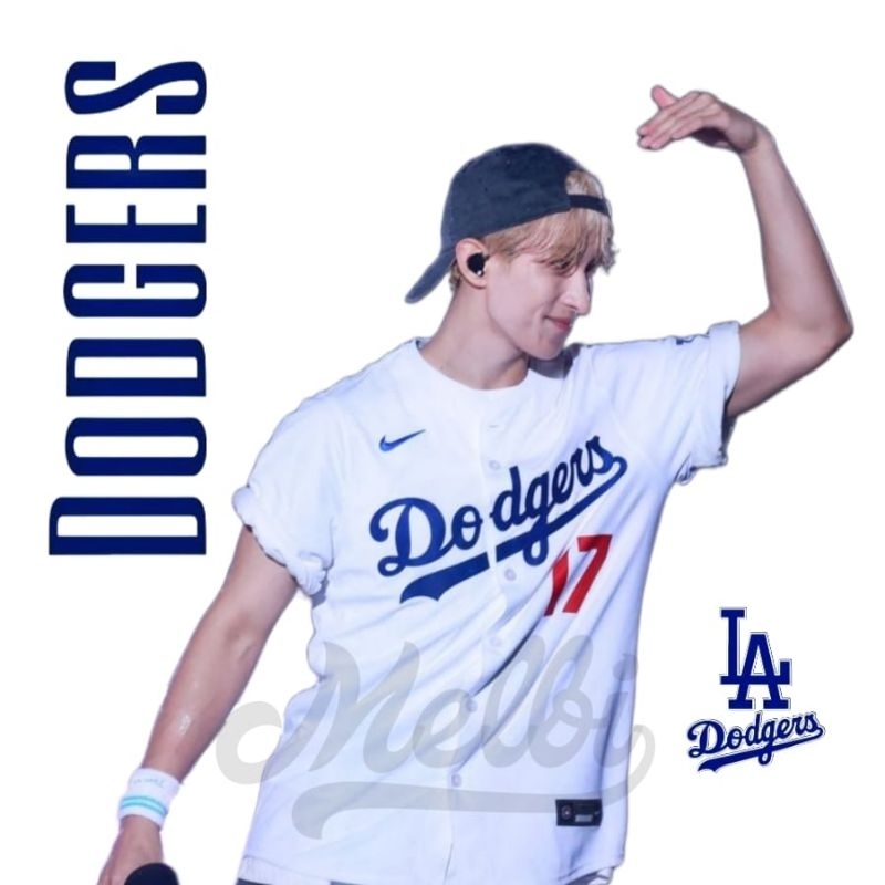 Jual Jersey NCT 127 / baju baseball MLB LA Los Angeles Dodgers 17 ...