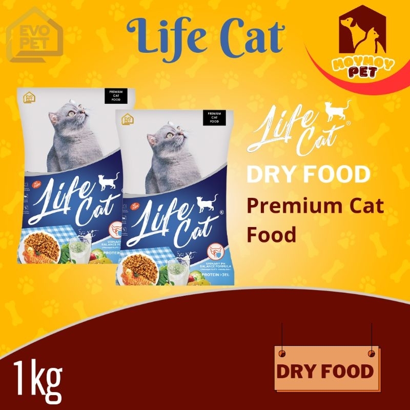 Jual Life Cat Dry Food 1kg Life Cat Makanan Kucing 1kg | Shopee Indonesia
