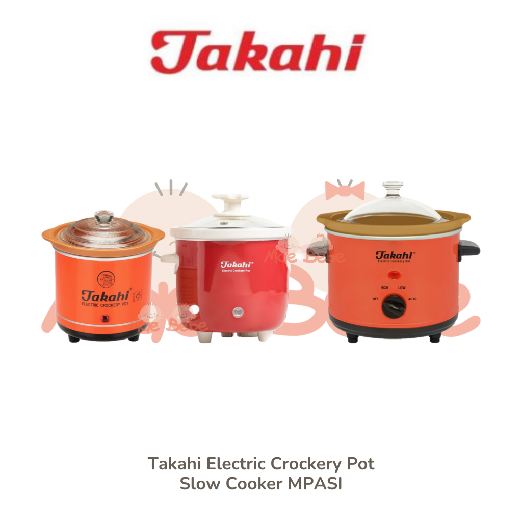 Jual Takahi Electric Crockery Pot Slow Cooker MPASI Anak Bayi | Shopee ...