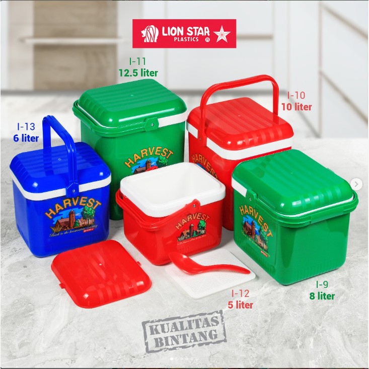Jual LIONSTAR Rice & Ice Box Segi 5L 6L 8L 10L 12,5L Termos Nasi es ...