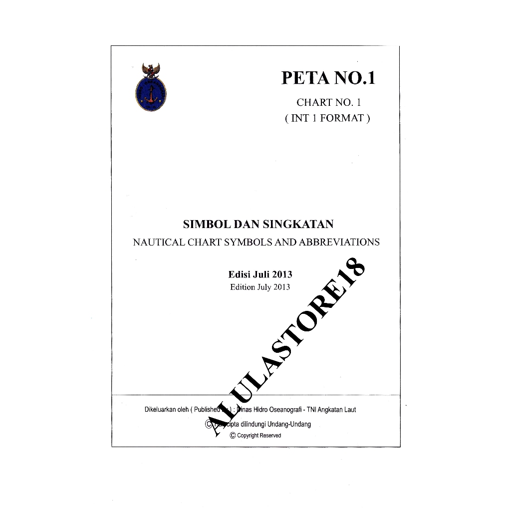 Jual Peta No 1 Chart TNI AL Edisi 2013 | Shopee Indonesia