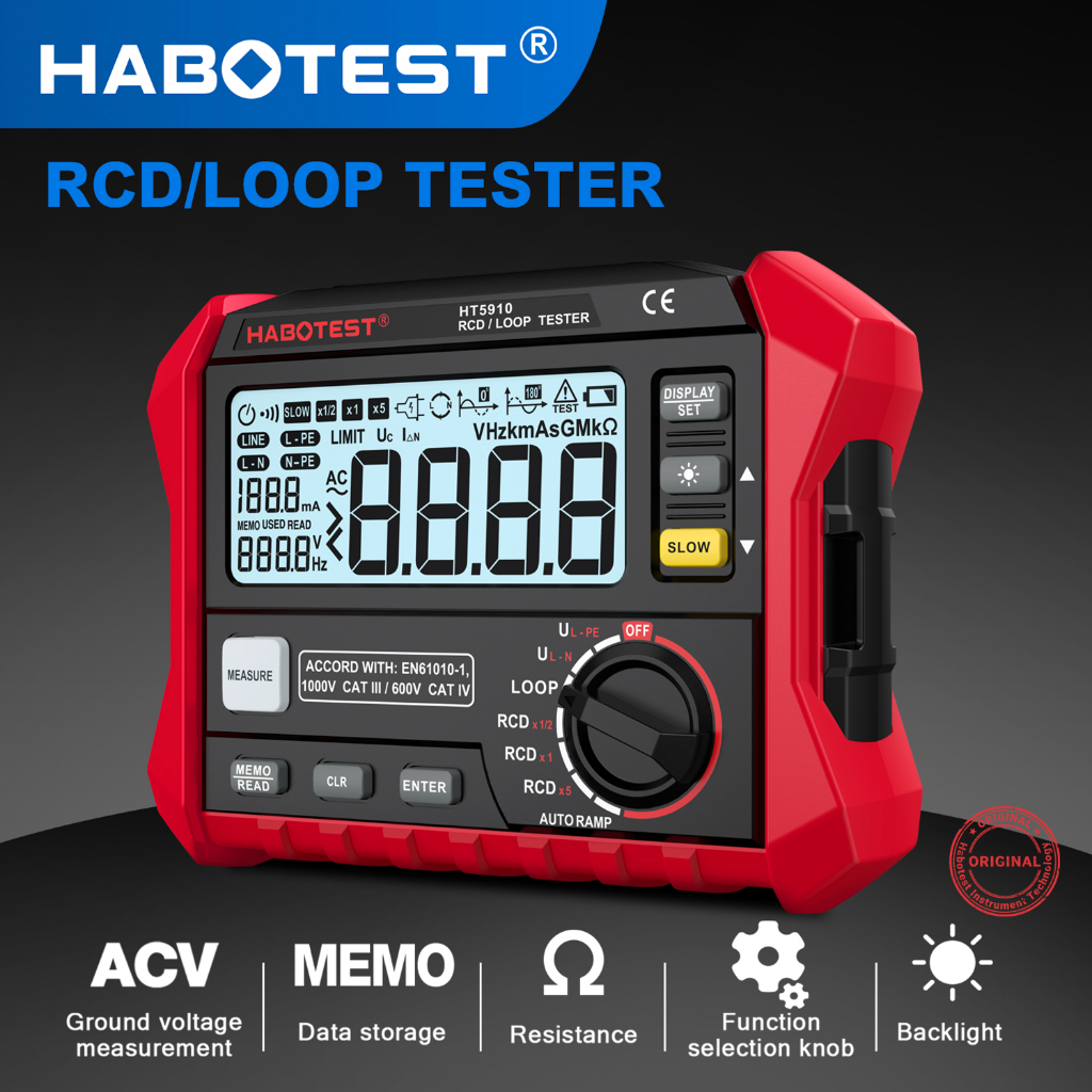 Jual HABOTEST HT5910 1000V Penguji Insulasi Skala Kebocoran Penguji ...
