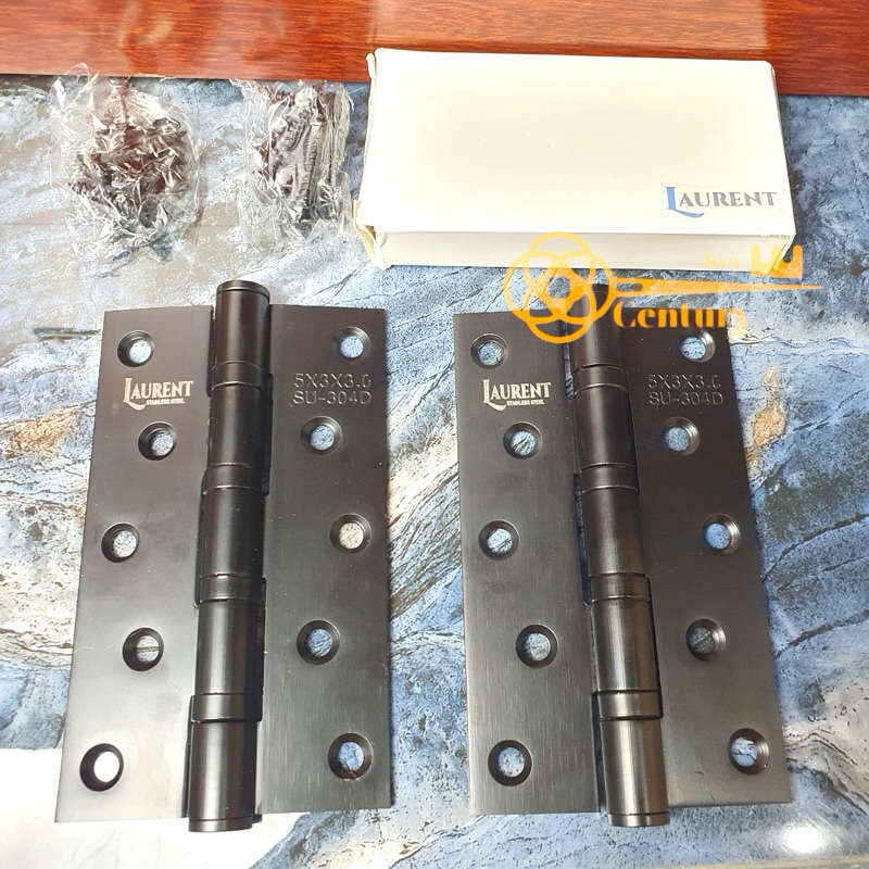 Jual LAURENT Engsel Pintu Stainless 5” Inch MattBlack Door Hinge ...