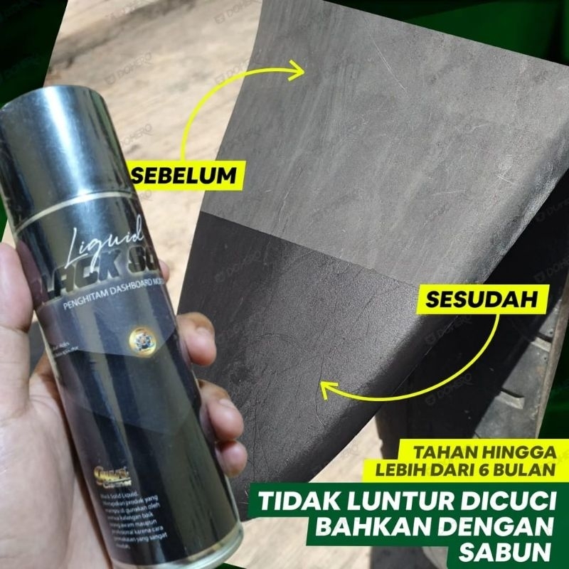 Jual black solid spray penghitam dasboard mobil sepeda motor seperti ...