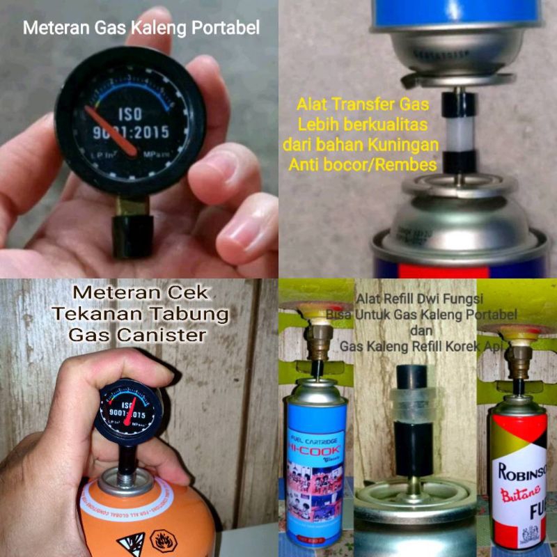 Jual Alat isi ulang refil gas kaleng meteran cek gas Kaleng Pressure ...