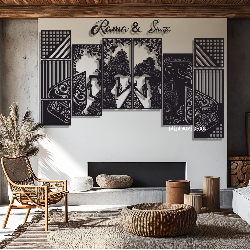Jual WAYANG RAMA DAN SHINTA NEW DESIGN BEAUTIFUL WALL DECOR HIASAN ...